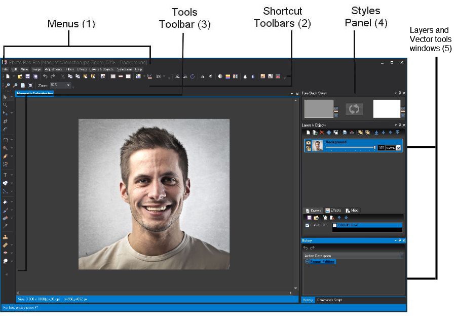 Photo Pos Pro V4 free photo editor Online Help